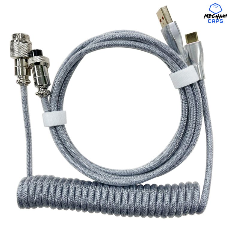Coil Aviator Cable Type-C for Mechanical Keyboards - Mechani Caps